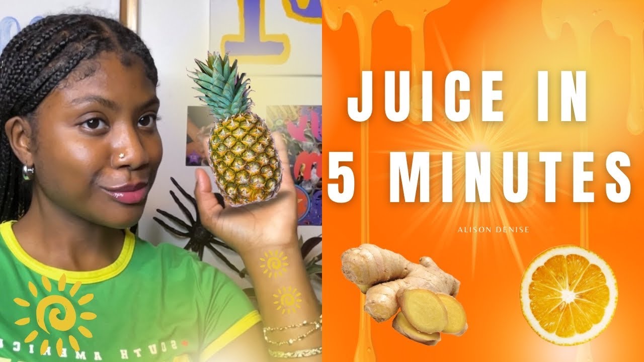 QUICK 3 INGREDIENT JUCE RECIPE IN 5 MINUTES |VEGAN| HEALTH| ALISON ...