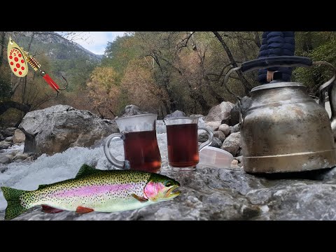 Alabalık Tutup Pişirdik. /Doğada Balık Keyfi /Cooking Fish in Nature