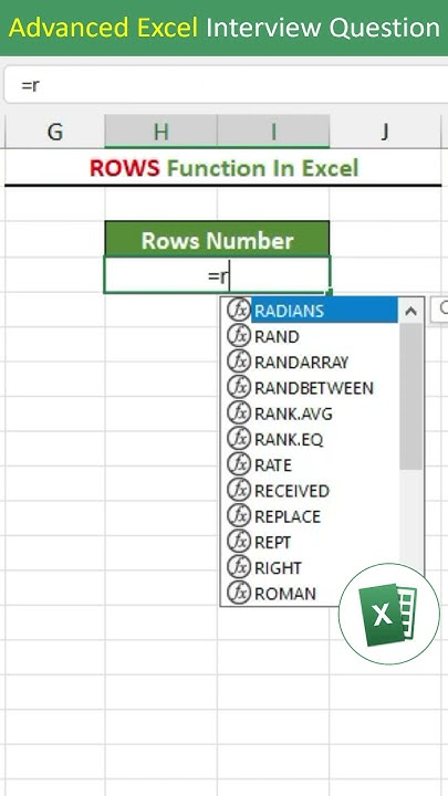 ROWS function in excel | ROWS formula in excel | Relative Reference In excel excel tips tricks ...