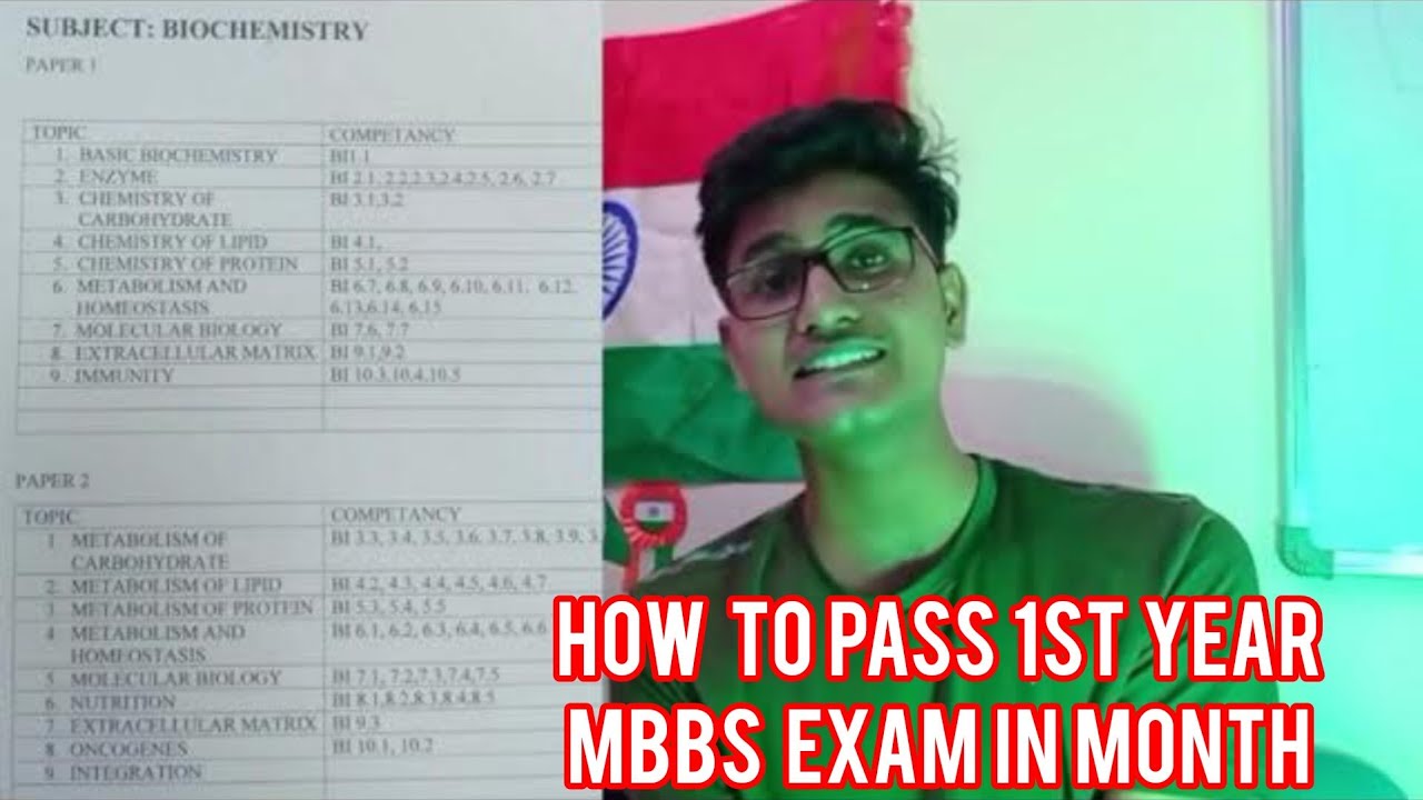 How to pass 1st year MBBS exam within 1 month - YouTube