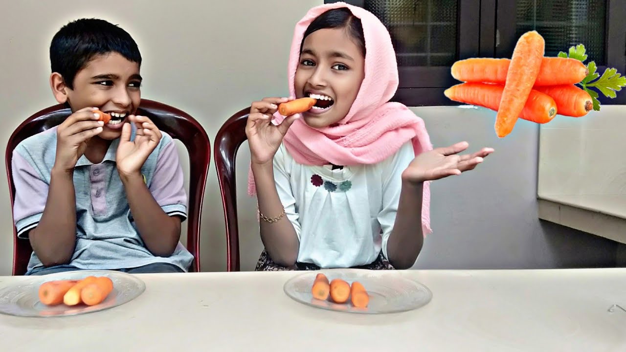 carrot eating challenge🥕🥕 - YouTube