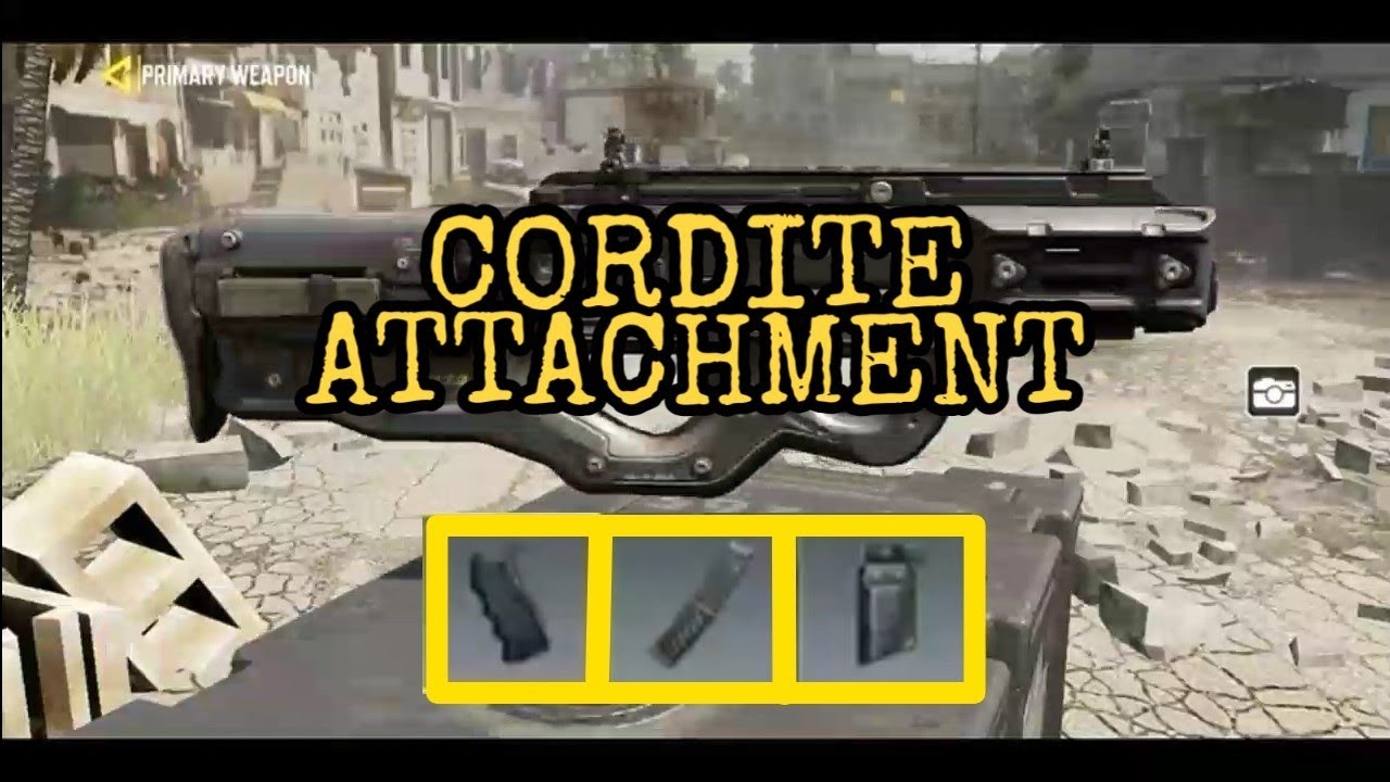 BEST CORDITE ATTACHMENTS IN CALL OF DUTY GAMEPLAY - YouTube
