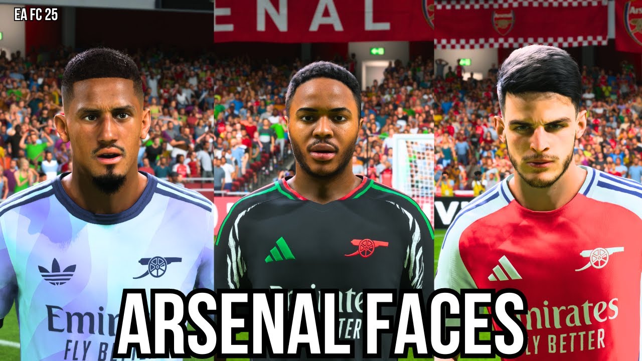 EA FC 25 Arsenal Faces - YouTube
