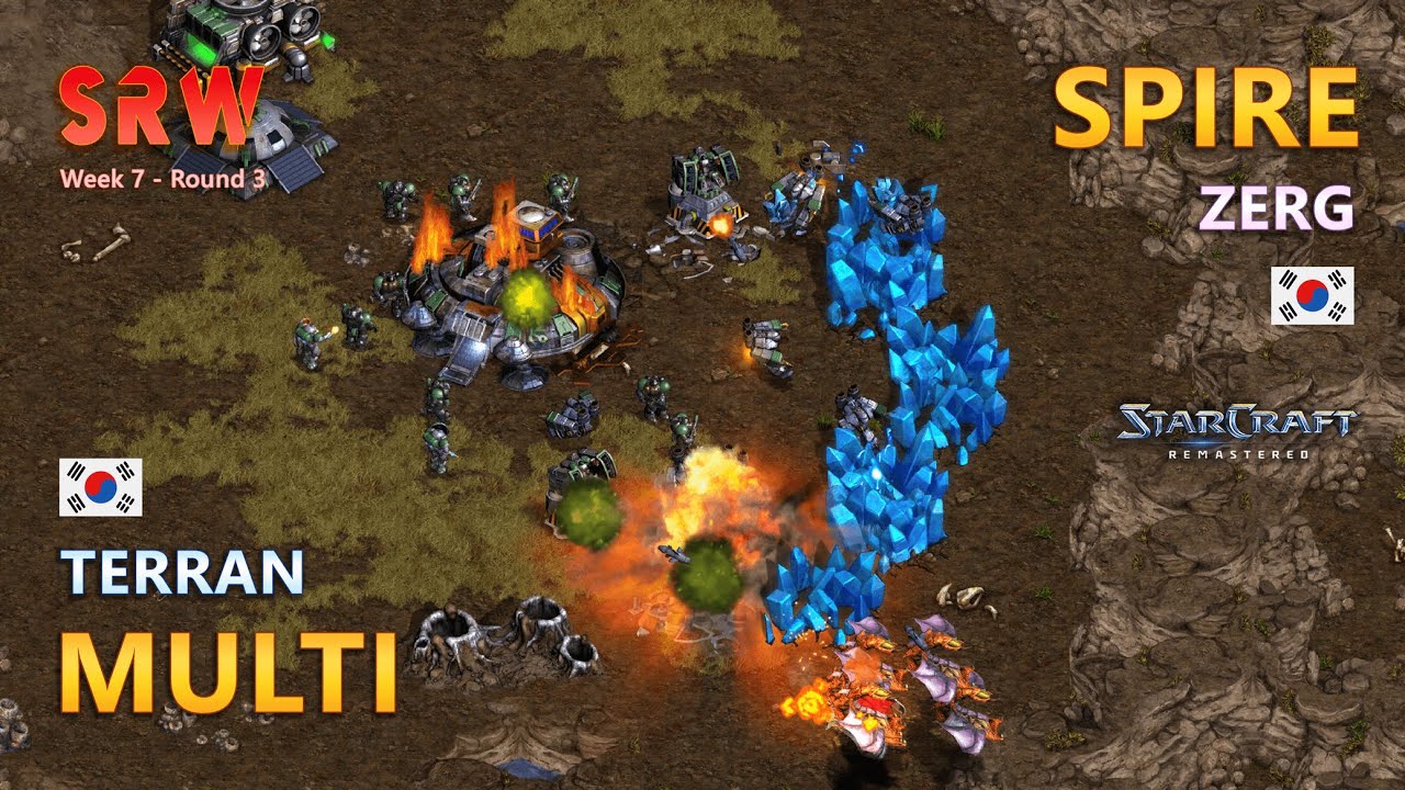 STARCRAFT: ROUND 3: MULTI VS SPIRE - YouTube