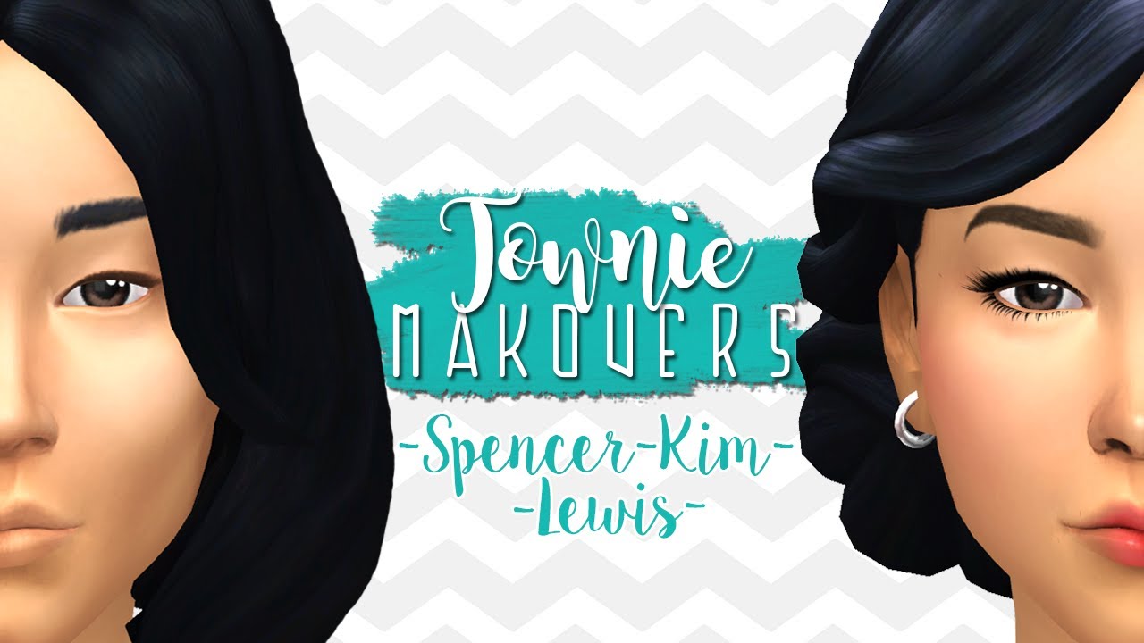 The Sims 4: Townie Makeovers | SPENCER-KIM-LEWIS - YouTube