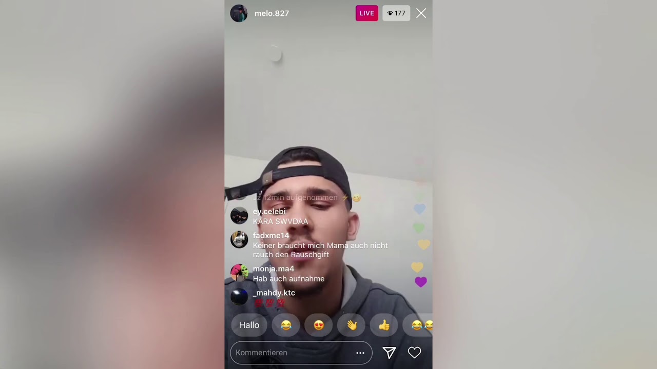 Melo.827 live Instagram rap - YouTube