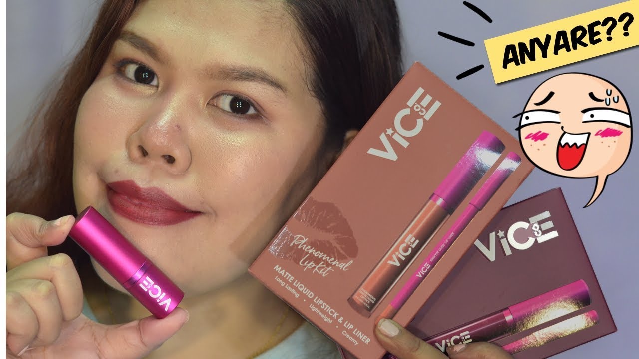 VICE COSMETICS Lipstick Swatches, HONEST Review & Wear Test! - YouTube