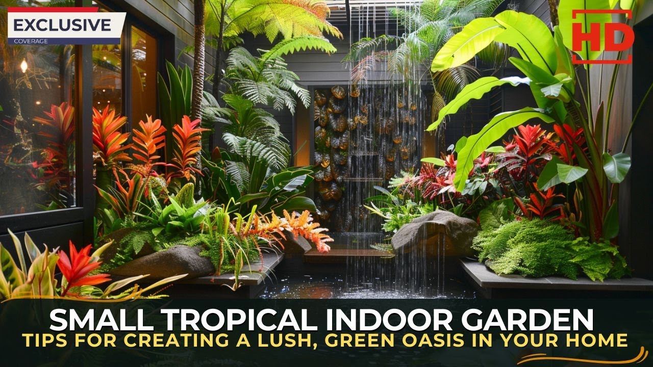 Living Space with a Small Tropical Indoor Garden Tips for Creating a ...