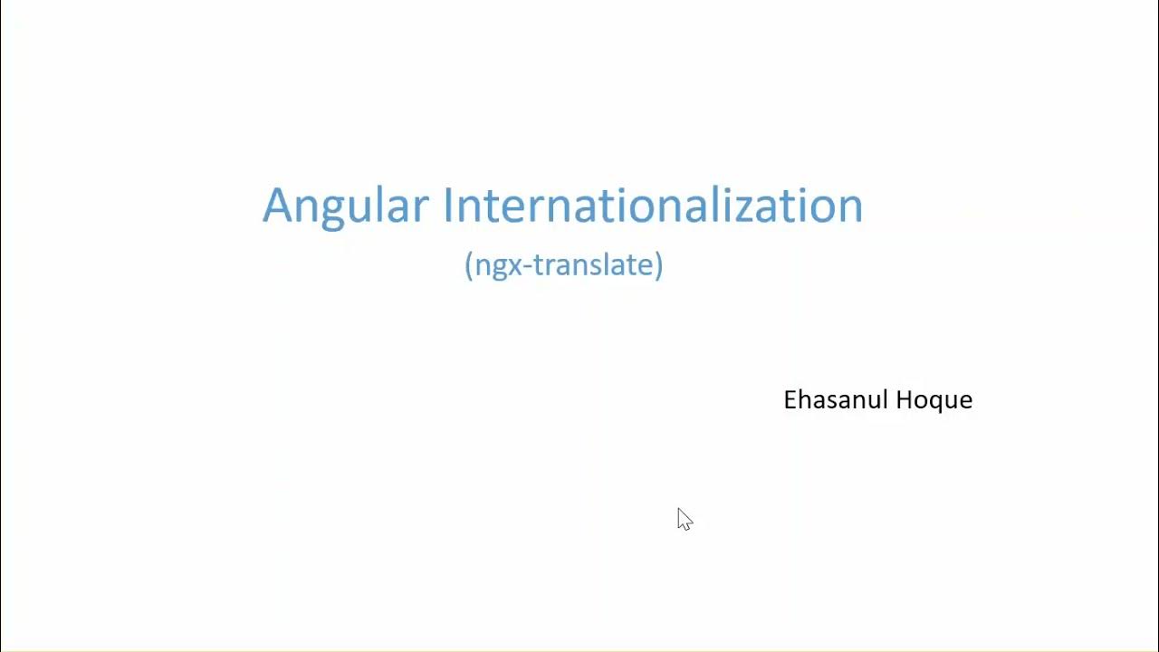 i18n with ngx-translate- lazy loading | Angular Internationalization | multilingual - YouTube