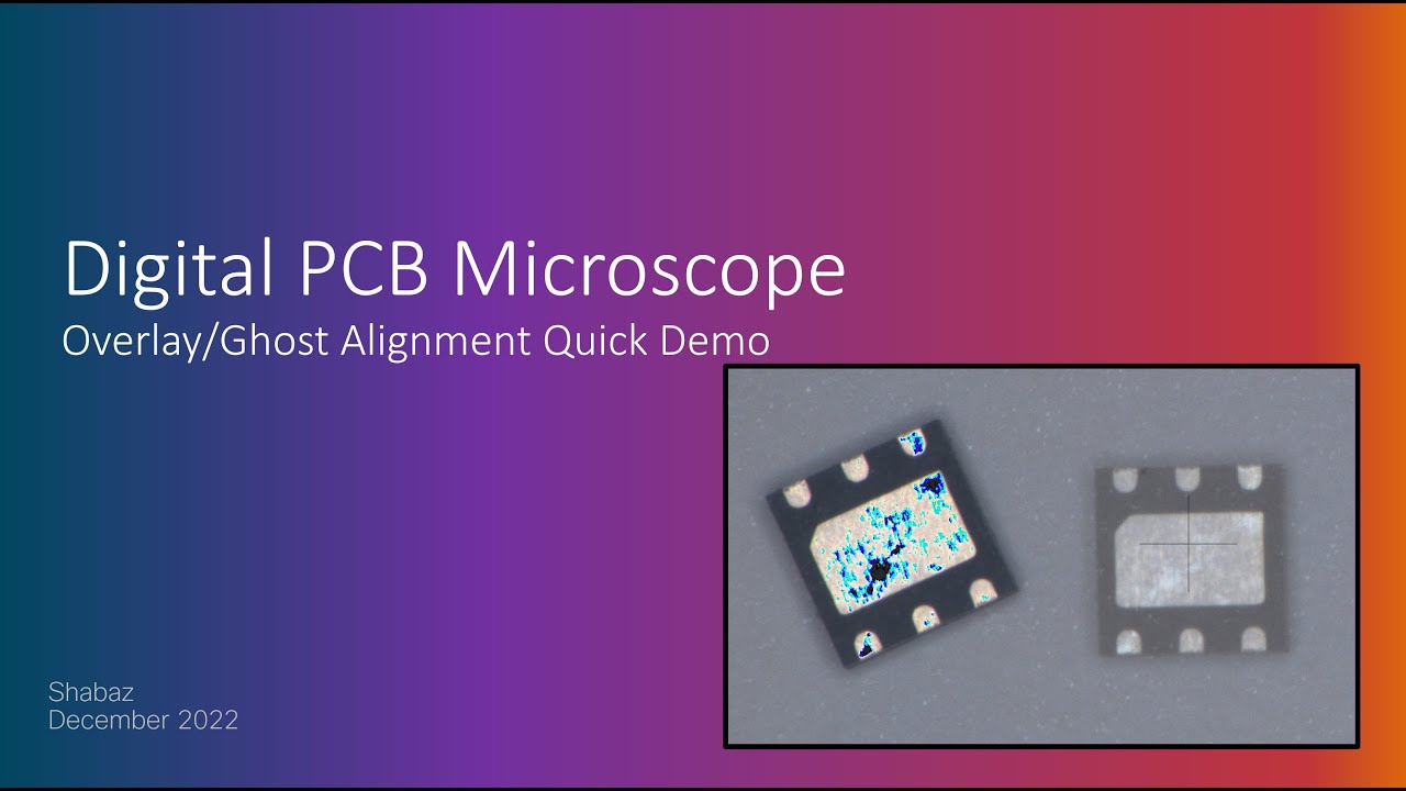 Digital PCB Microscope - SMD Component Alignment Feature - YouTube