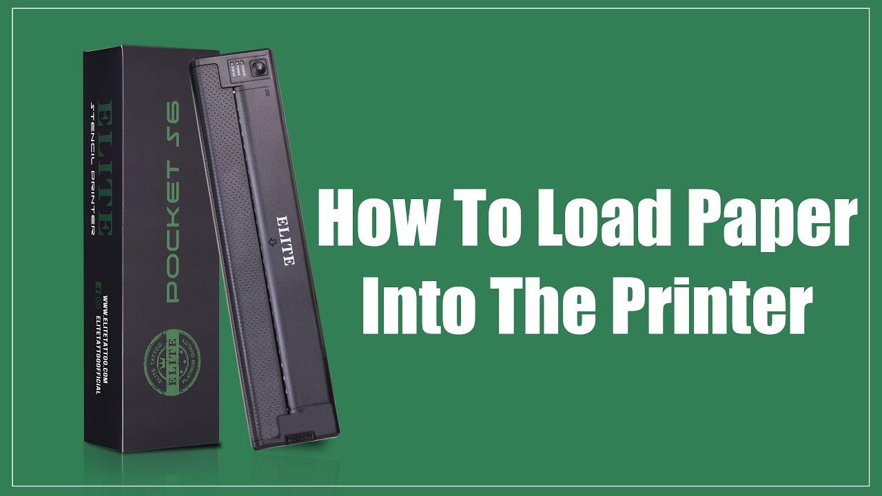 How To Load Paper IntoThe ELITE POCKET S6 - YouTube
