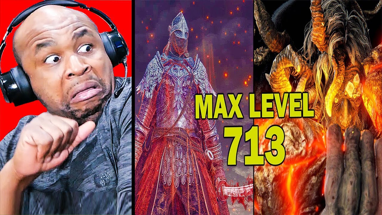 Elden Ring - MAX LEVEL 713 VS Bosses Gameplay Reaction - YouTube