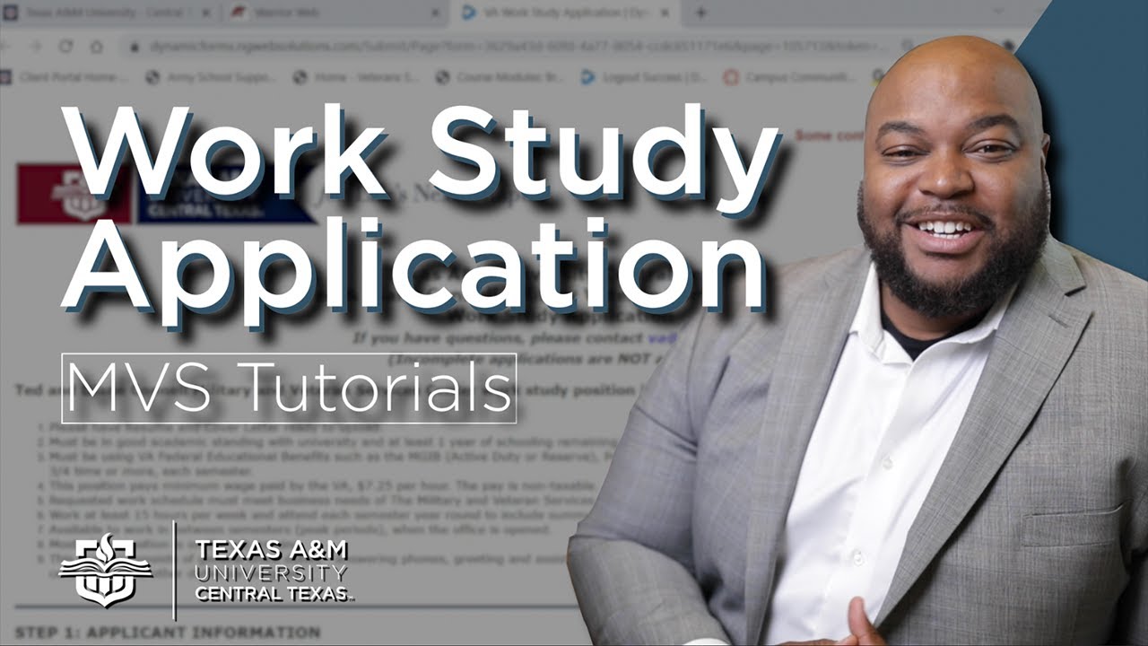 Work Study Application - MVS Tutorial - YouTube