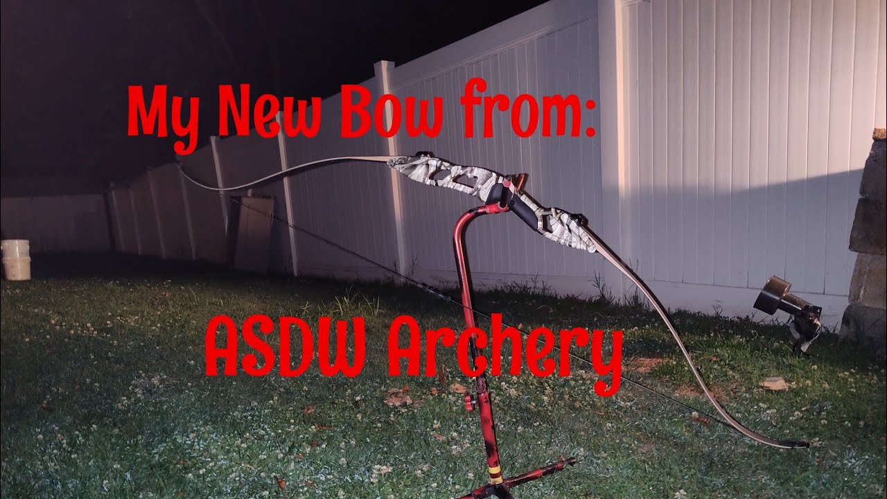 Shooting My New ASDW Recurve Bow - YouTube
