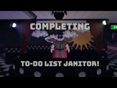 COMPLETING TO-DO LIST JANITOR | FNAF: Co-op - YouTube