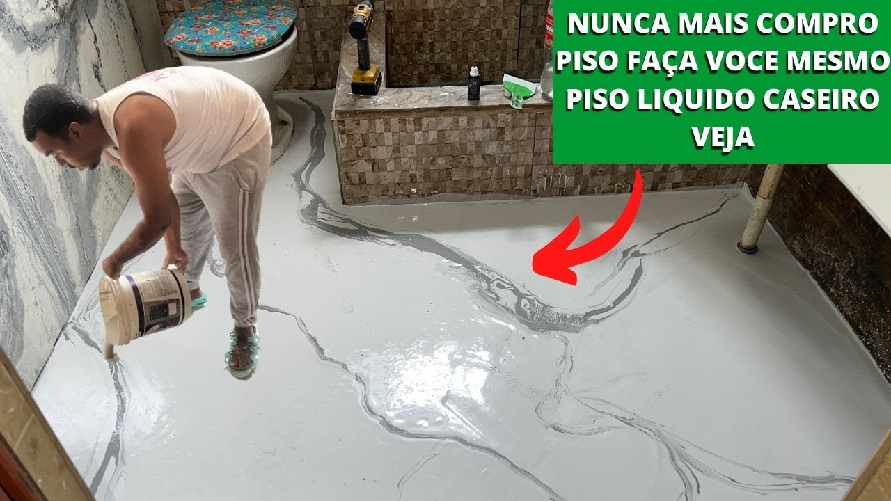 VOCE JA VIU ISSO PISO LIQUIDO CASEIRO OLHA QUE IDEIA BRILHANTE NUNA ...
