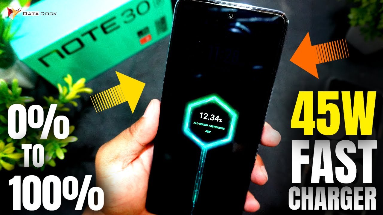 Infinix Note 30 5G Fast Charging Test with 45W Charger | 0% to 100% ...