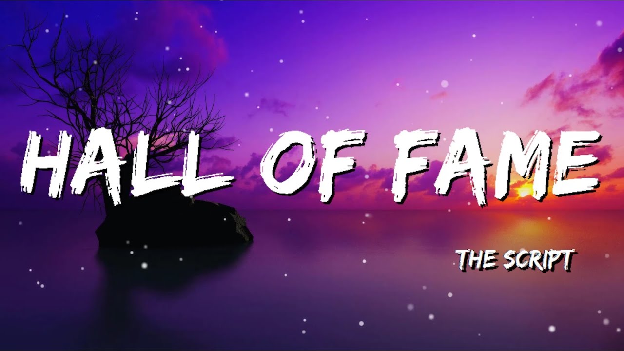 The Script - Hall of Fame (Lyrics ) | Ava Max, Dua Lipa - YouTube