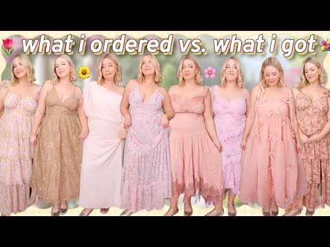 i tried on 11 wedding guest dresses (why is finding a cute plus size dress SO HARD?!)