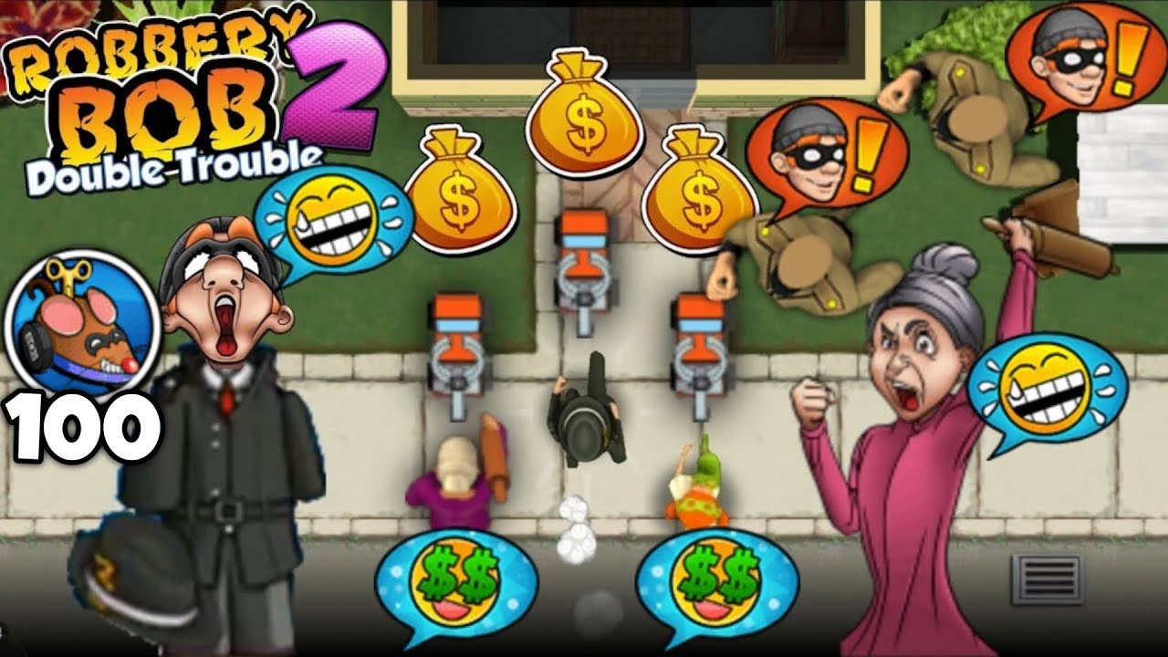 Robbery Bob - Old Lady, Don and Agent Bob Use Wind Up Toy v35 - YouTube