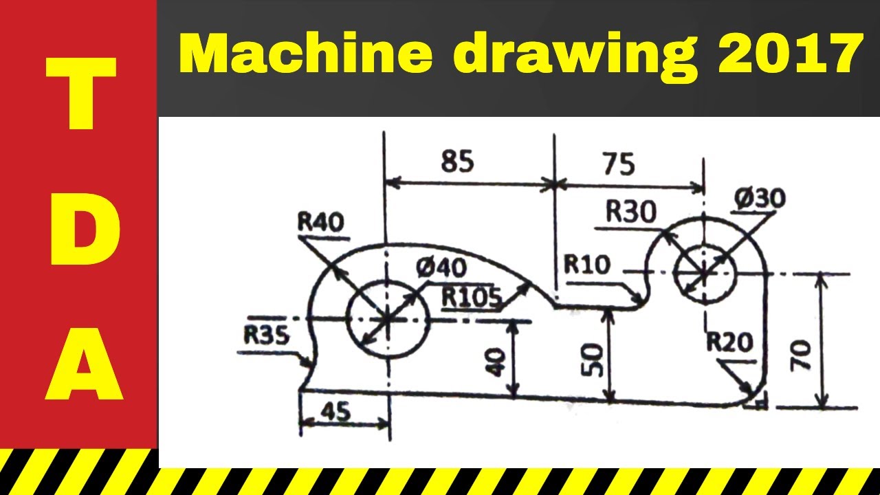 Machine drawing ICSE TDA 2017 Q1 - YouTube