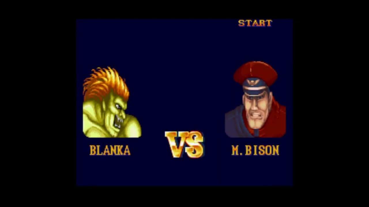Street Fighter II World Warriors: Blanka derrota Bison e finaliza o jogo! Gameplay no SNES - YouTube