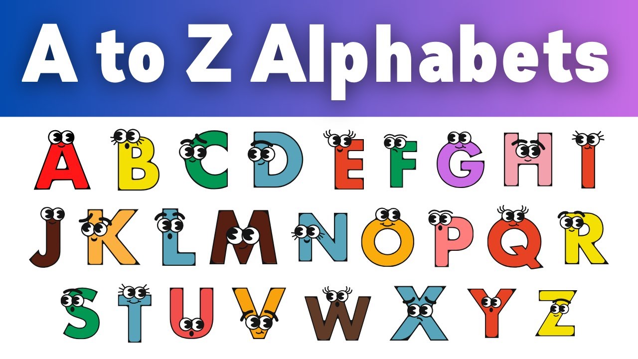 A To Z Alphabet for Kids Learning - YouTube