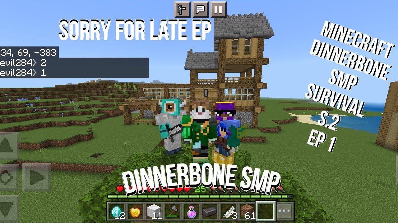 Minecraft Survival Server Gameplay || DinnerBone SMP || - YouTube