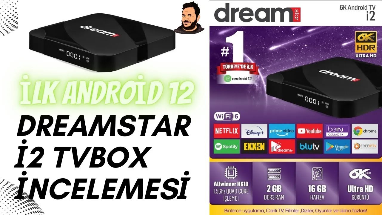 İlk Android 12 Tvbox - Dreamstar İ2 Tvbox İncelemesi - YouTube