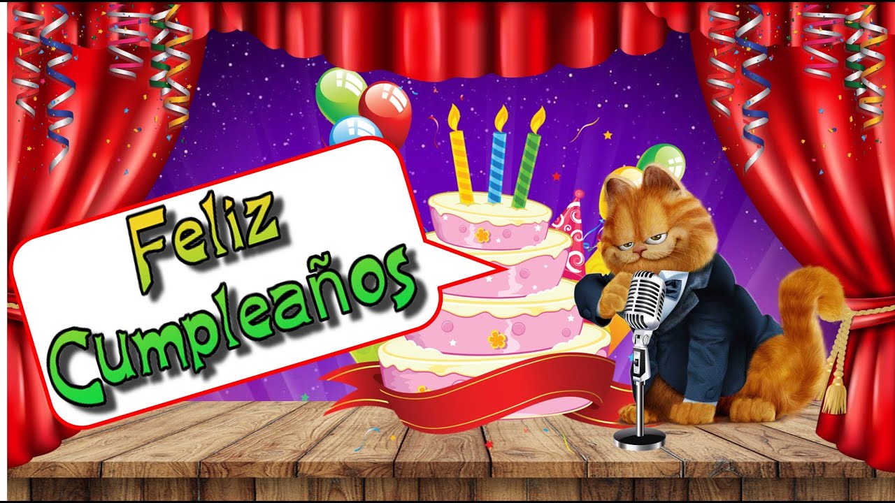 Garfield te saluda en tu dia Feliz Cumpleaños - YouTube
