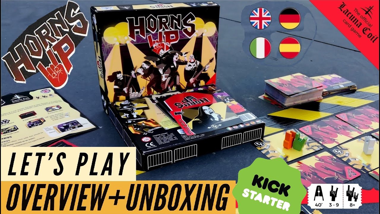 Horns up - Unboxing + Overview + Lets Play - Kickstarter - Kartenspiel ...