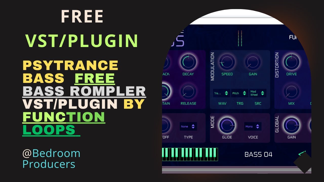 Psytrance Bass - FREE Bass ROMpler VST/Plugin by Function Loops # ...