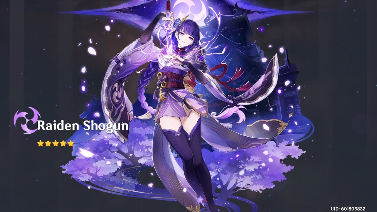 Genshin Impact: Raiden pull on first released banner (Wishing) - YouTube