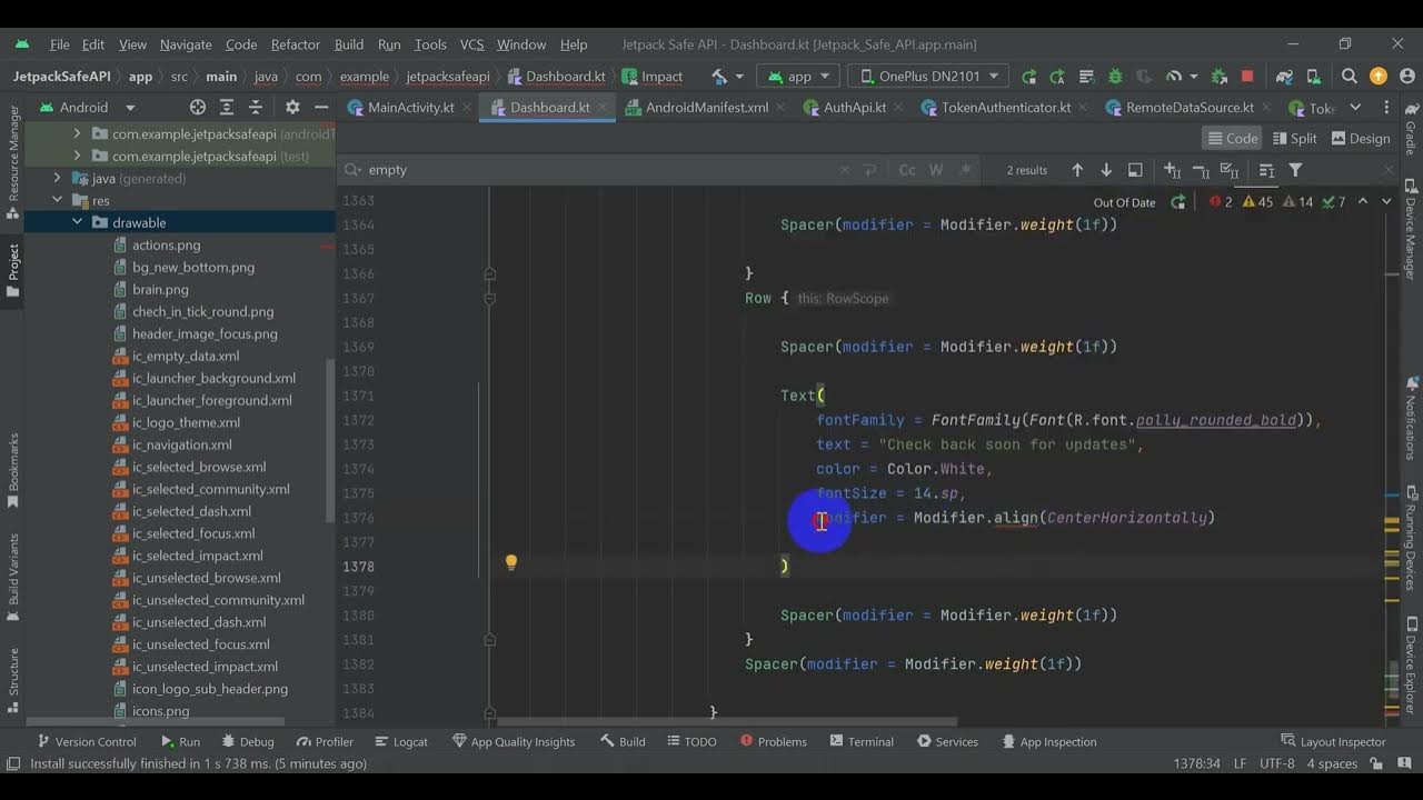 Solve Modifier.align(alignment: Alignment.Horizontal) - YouTube