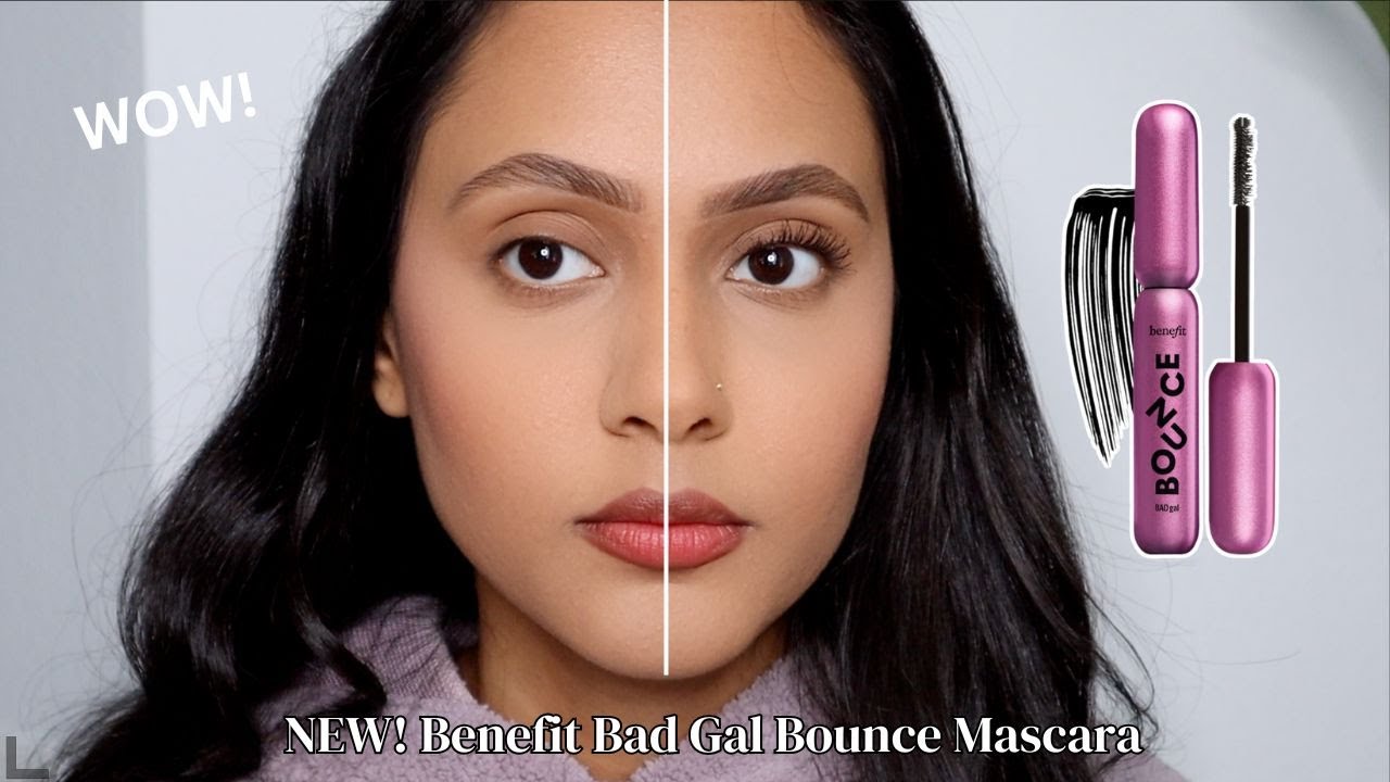 NEW! Benefit Bad Gal Bounce Mascara Demo & Review on STRAIGHT LASHES ...