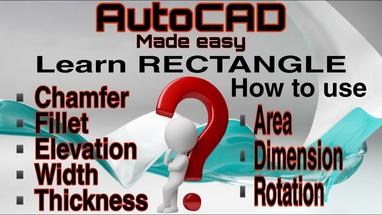 Draw rectangle by using REC command in AutoCAD (Hindi) - YouTube
