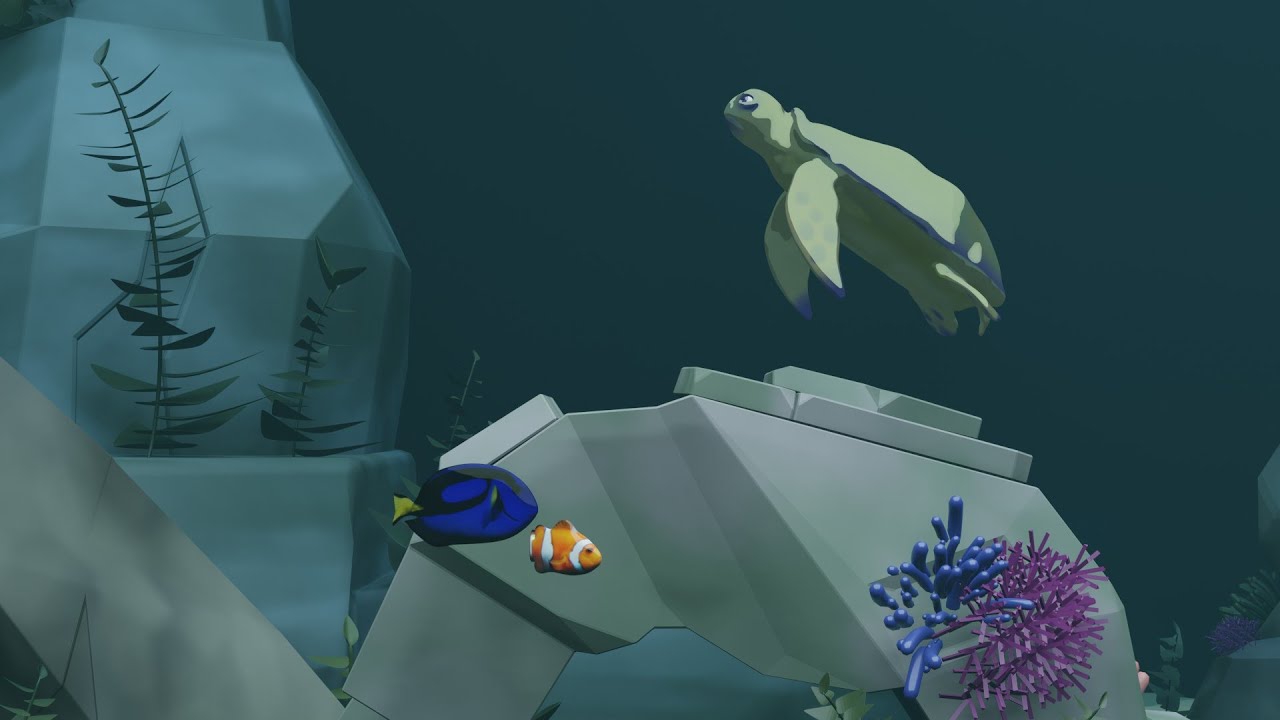 [Blender animation] acrobatic turtle screw - YouTube