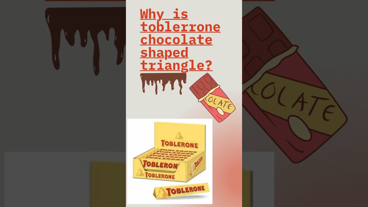 Why is toblerone chocolate shaped triangle? - YouTube