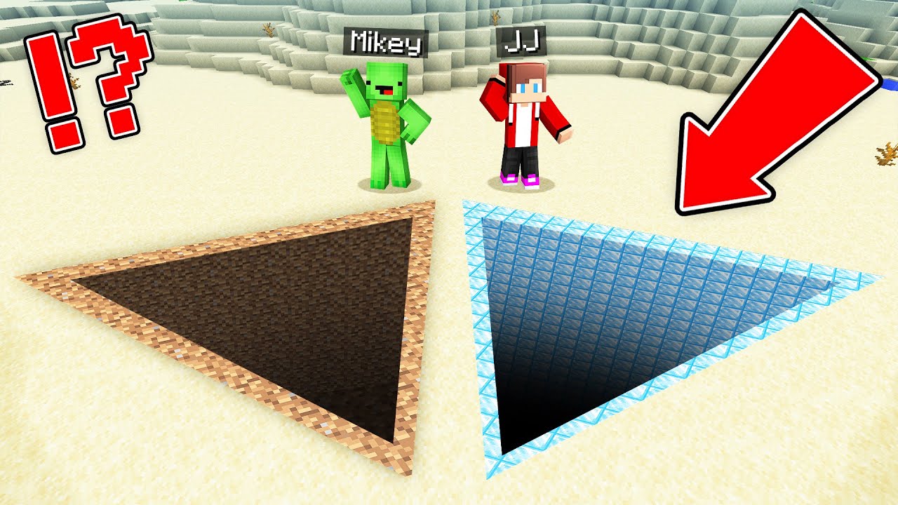 JJ And Mikey NOOB vs PRO TRIANGLE Tunnel Survive Battle in Minecraft Maizen - YouTube