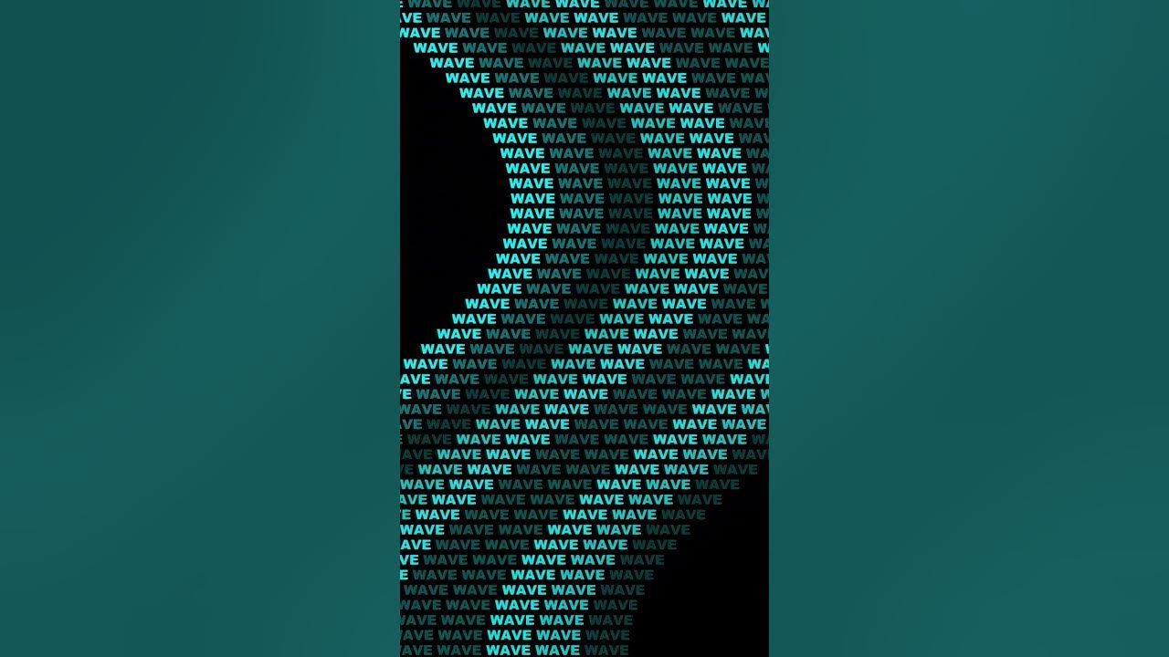 Animated WAVE letters | Ep.19 Processing art tutorial #coding #tutorials #lines - YouTube