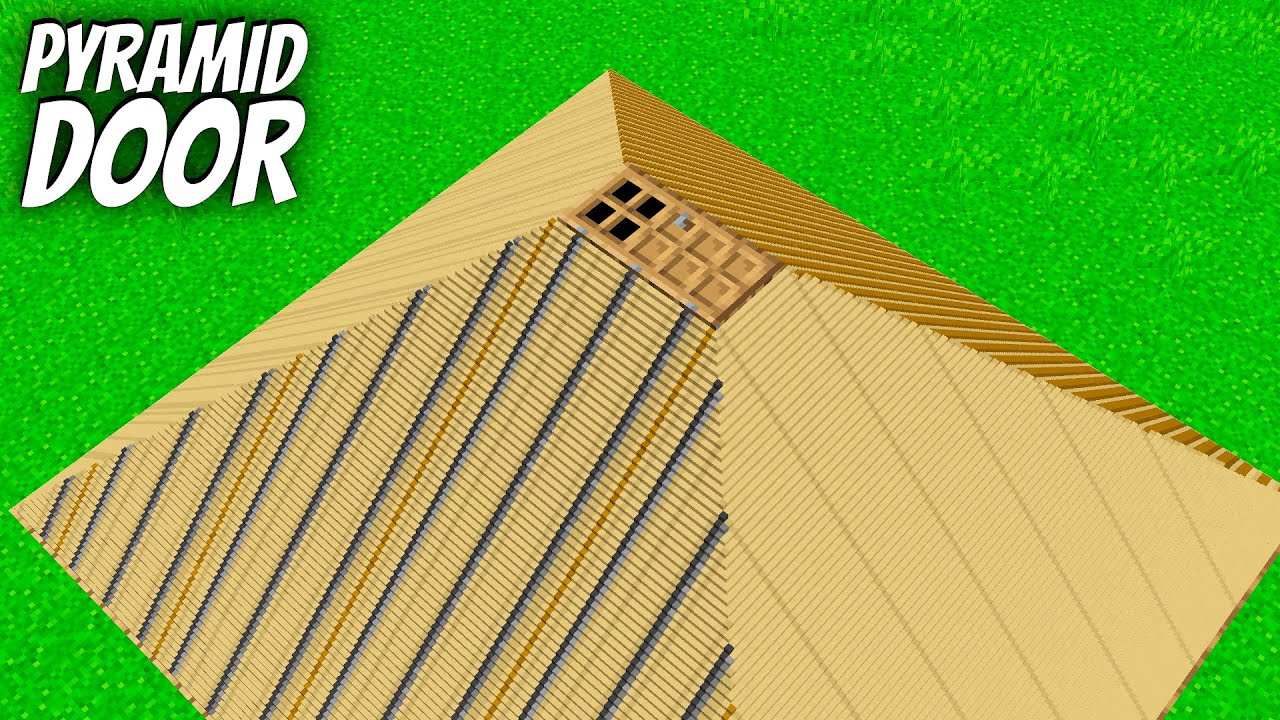 I found a PYRAMID DOOR in Minecraft ! Where do lead PYRAMID SECRET DOOR ...