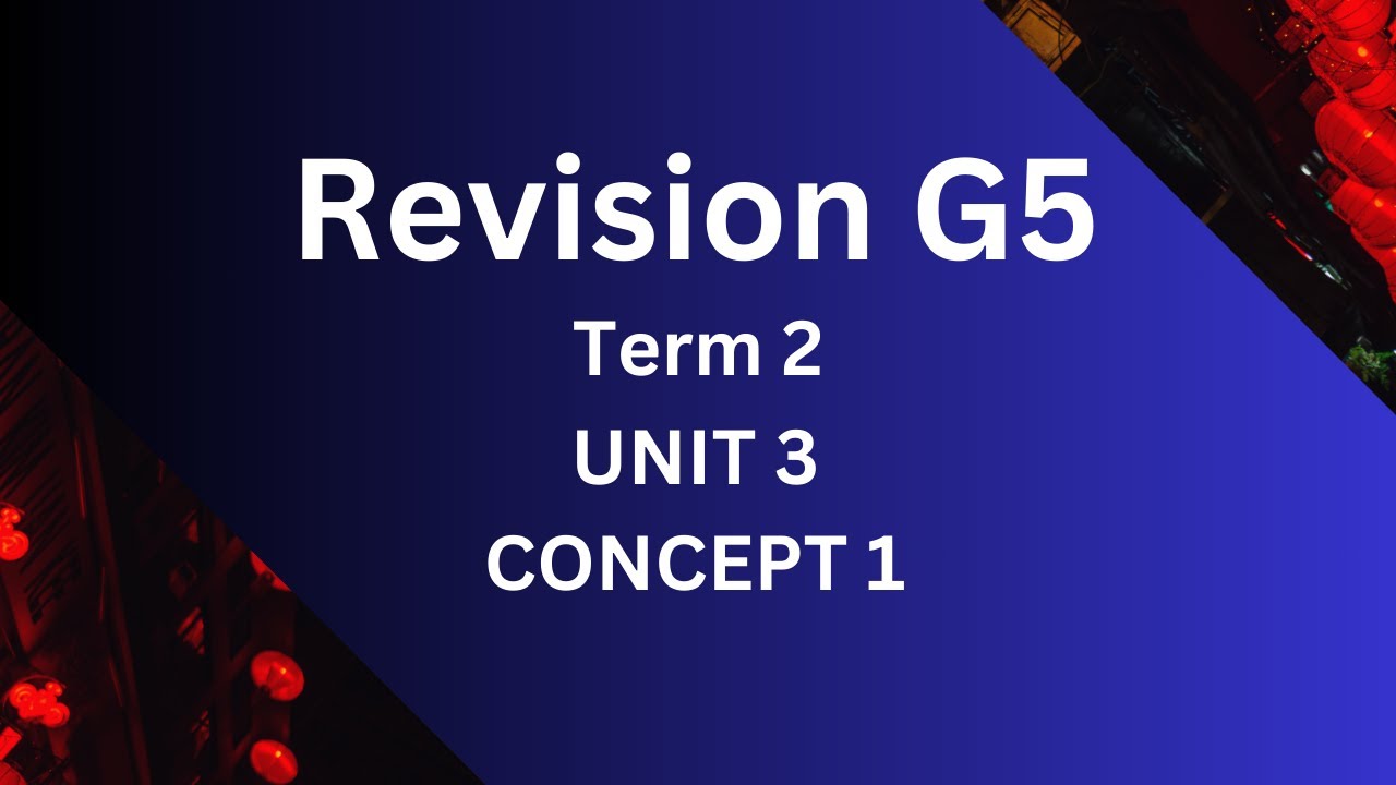 G5- Revision - concept1-part2 - YouTube