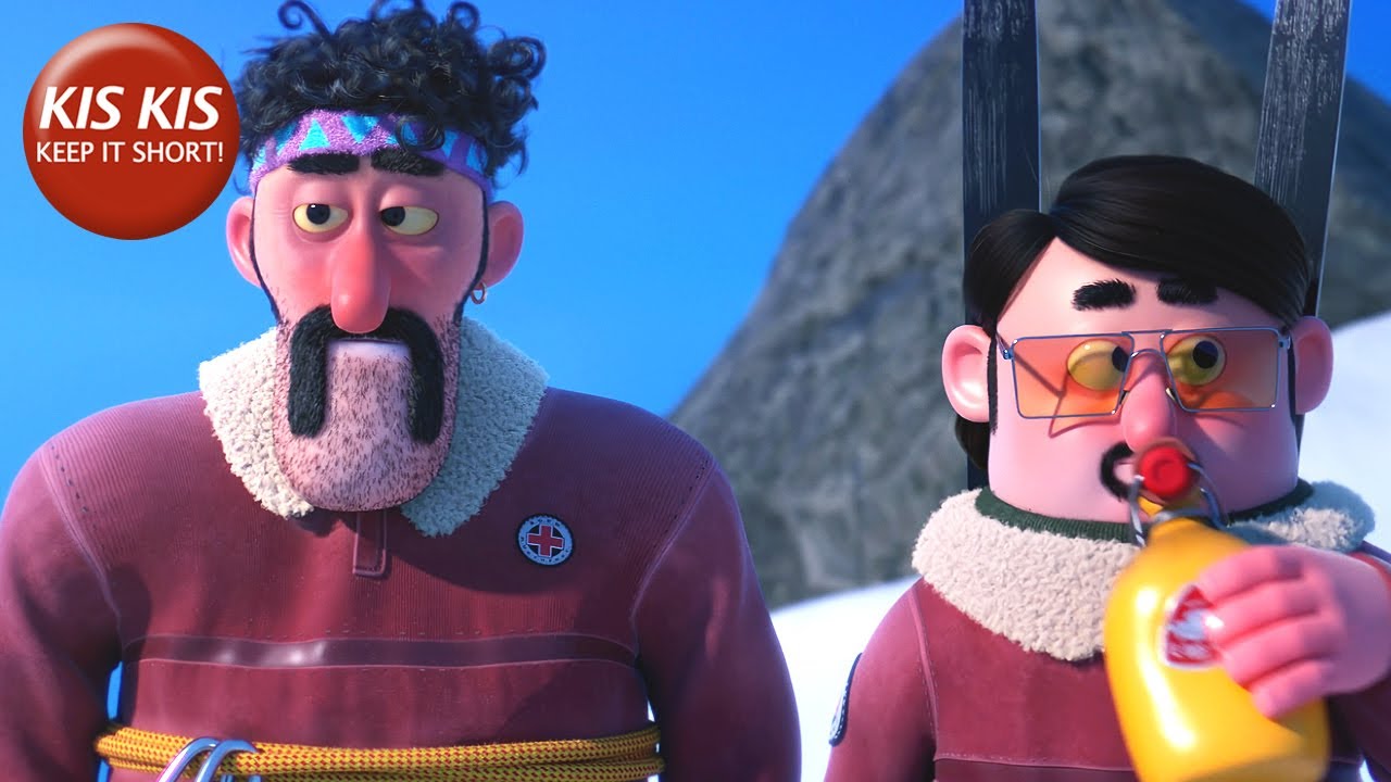 Hilarious CG animation on two clumsy rescuers | "Hors Piste" - by ...