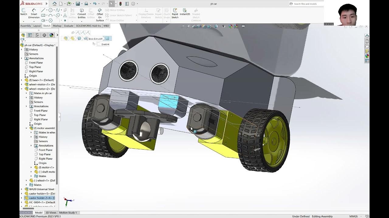 Solidworks Mobile Robot Assembly Video - YouTube