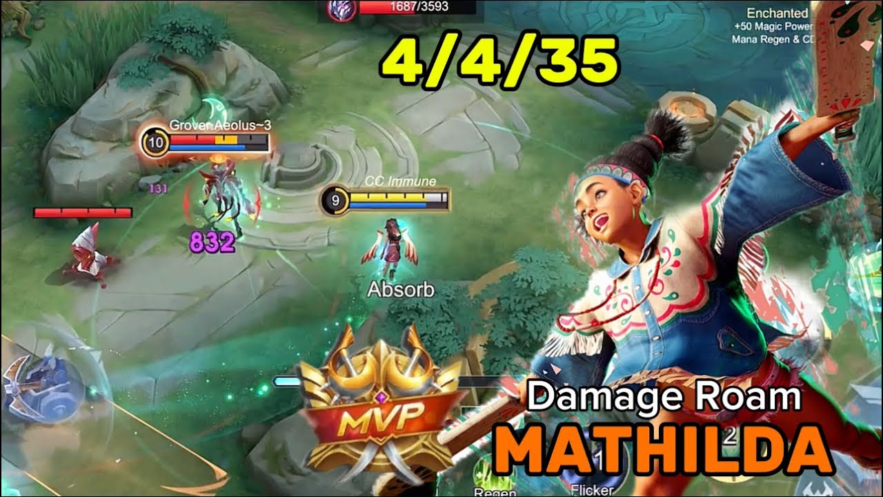 MVP MATHILDA 4/4/35 | Never surrender Toxic Team | Last Match on Legend ...