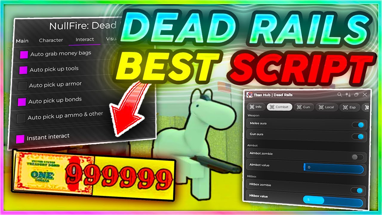 NEW Dead Rails Script Hack! AUTO BOND FARM, KILL AURA, AIMBOT + INSTANT ...