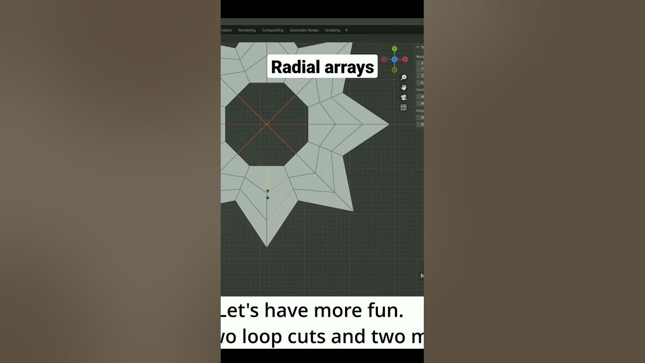 Non Destructive Radial Arrays In Blender Youtube