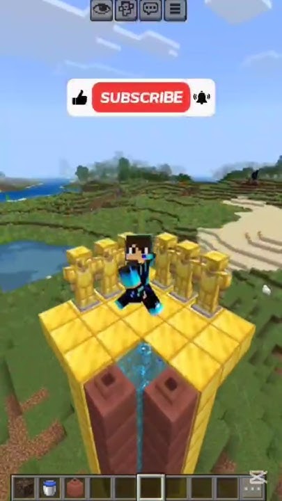 FASTEST WATER ELEVATOR | #minecraft #shorts - YouTube