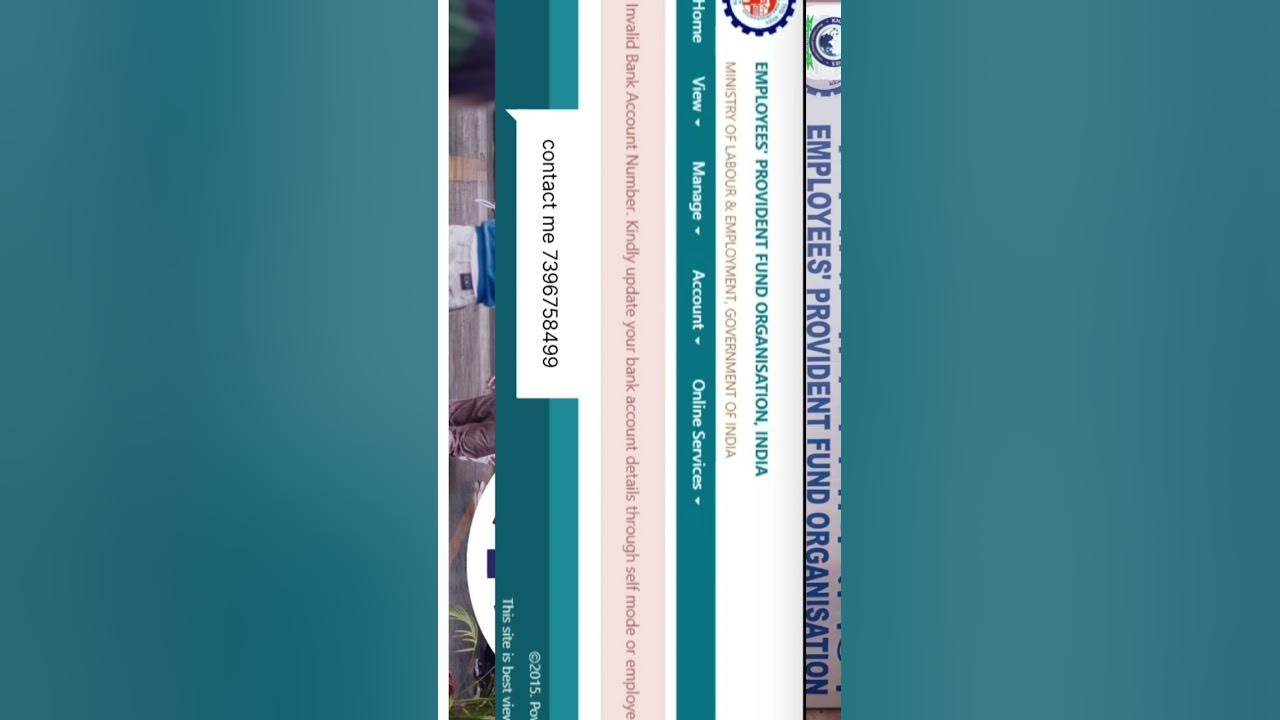 Invalid bank account details, solution for epfo problems - YouTube