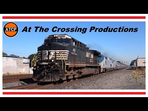 Quick Catch: NS 4111 leads Amtrak 11 with Northern Sky Charters Private Cars - YouTube